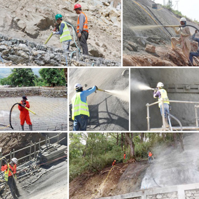 Mesin Semprot Gunite Beton Bawah Tanah Peralatan Shotcrete Diesel